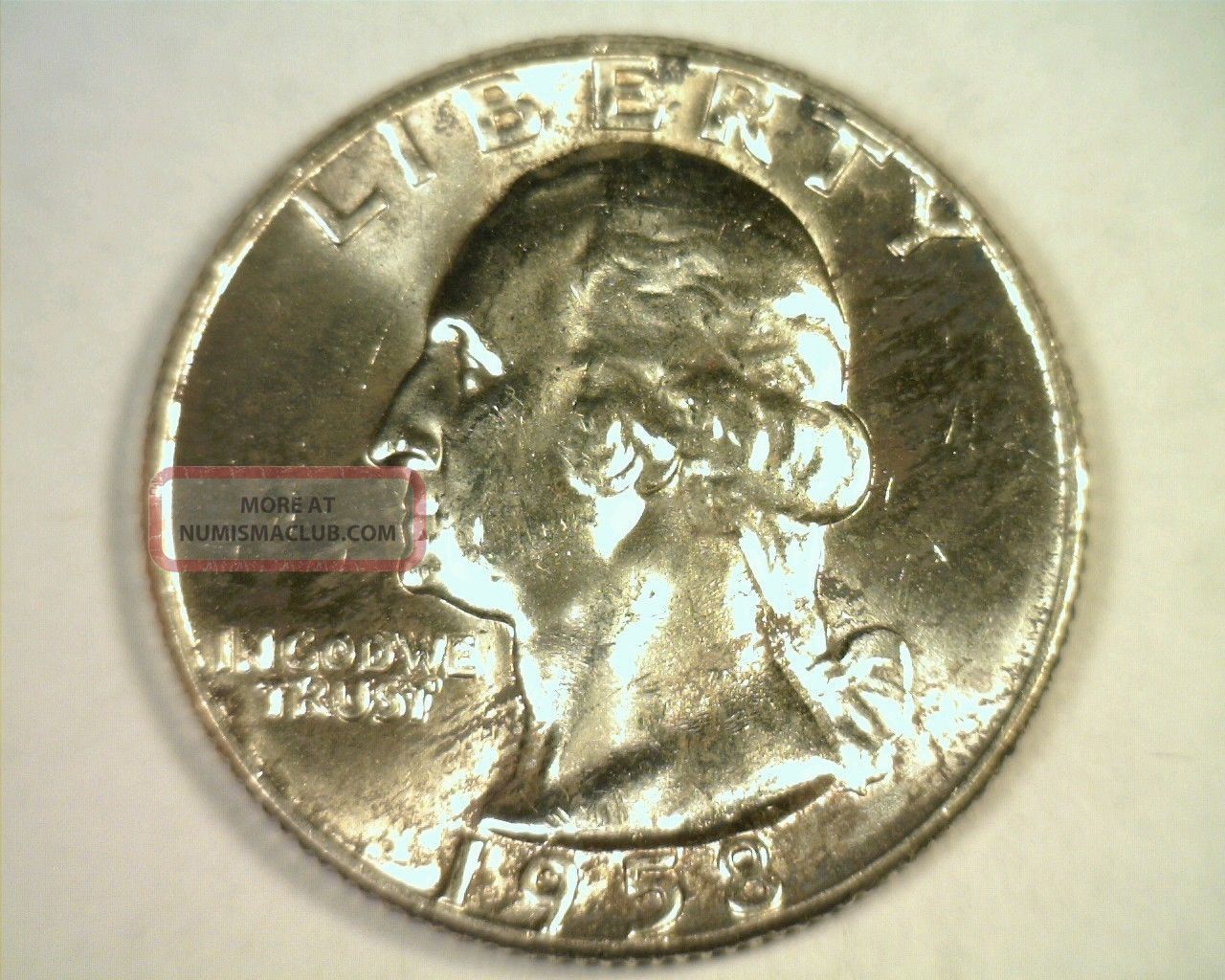 1958 - D Washington Quarter Choice Uncirculated /gem Attractive Color ...