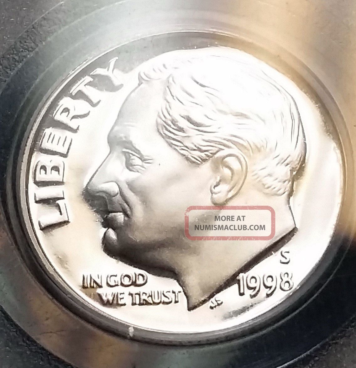 1998 S - 90% Silver - Roosevelt Dime - Pcgs Pr69dcam Jby075