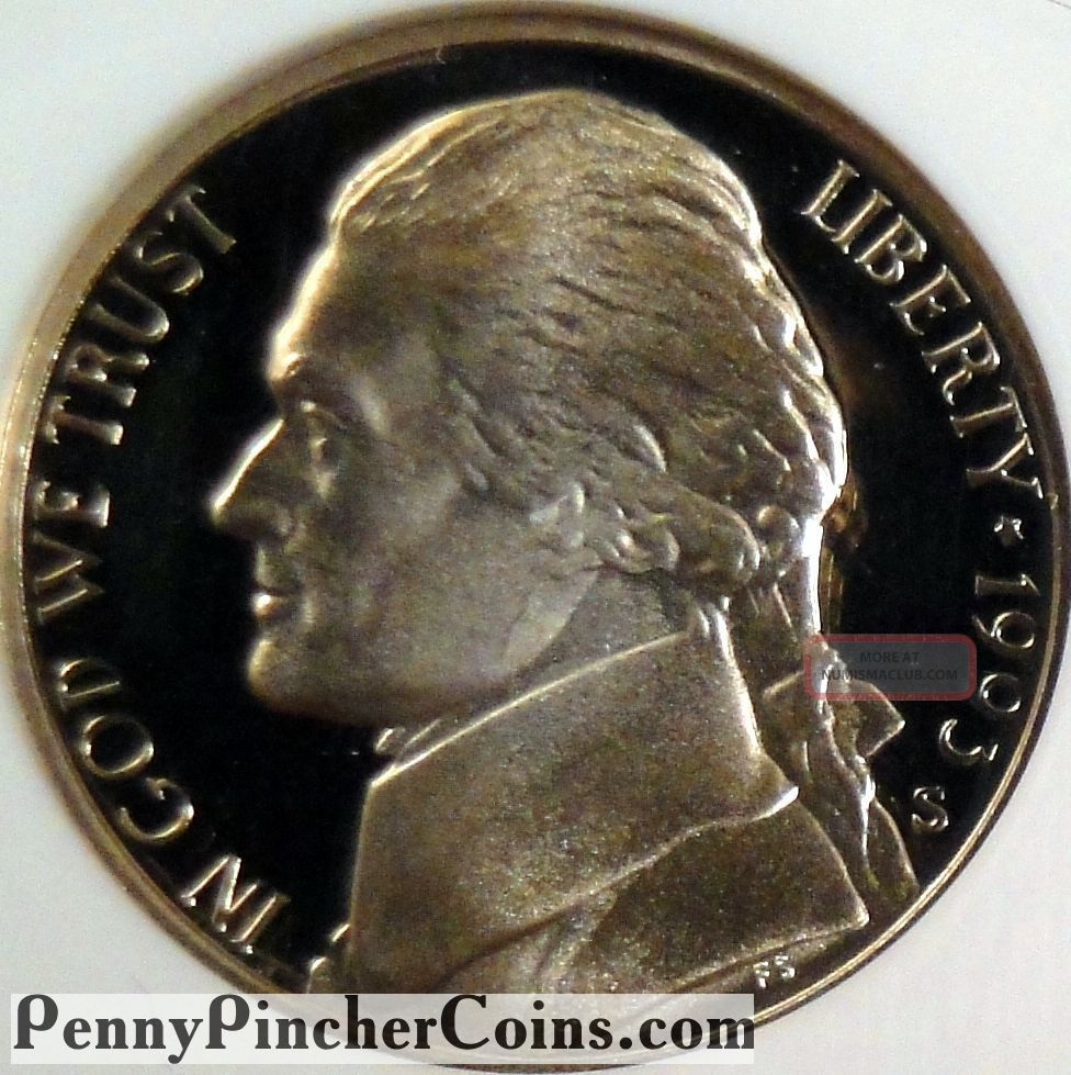 1993 - S Jefferson Nickel Ngc Pf - 68 Ultra Cameo