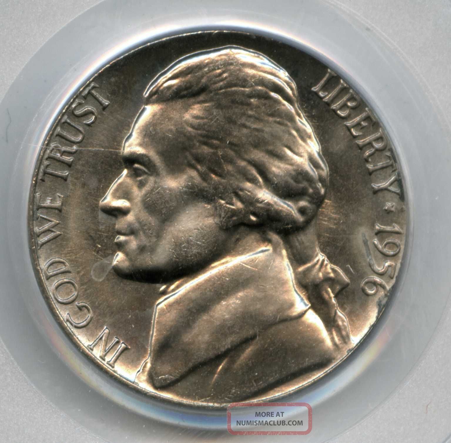 1956 D Pcgs Ms64 Jefferson Nickel