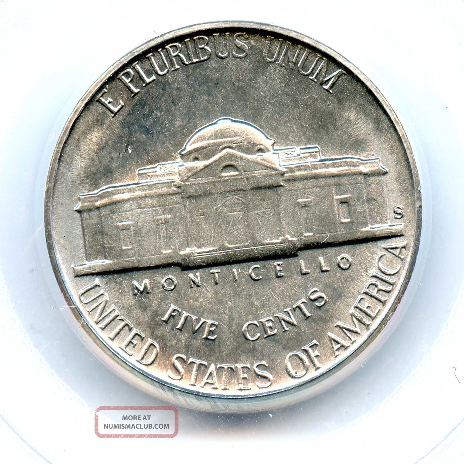 1952 S Pcgs Ms65 5c Jefferson Nickel