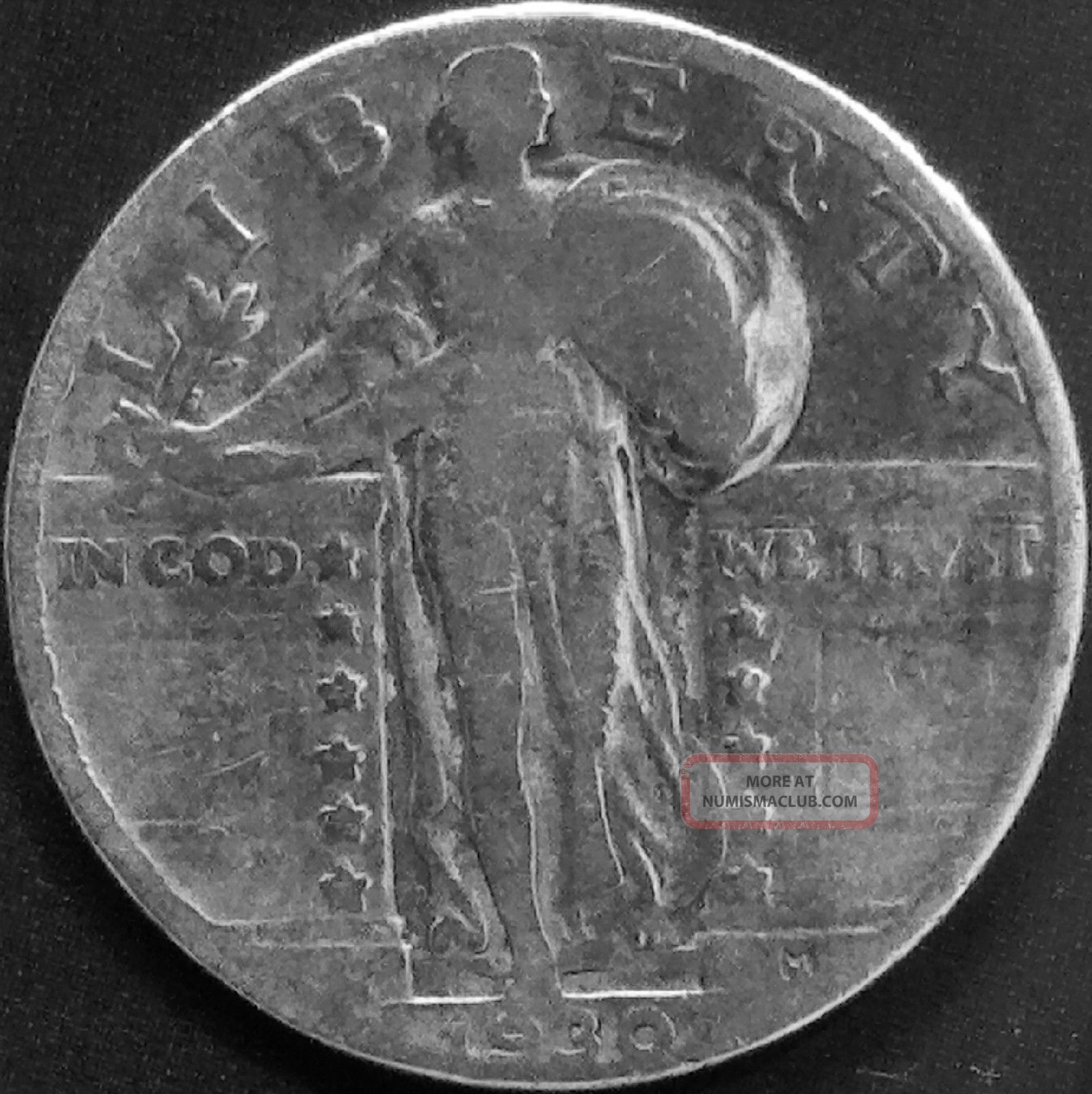 1930 Standing Liberty Quarter @ 90% Silver Coin