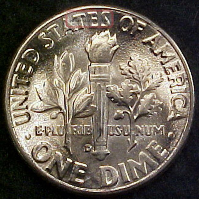 1949 - D Roosevelt Dime, Choice To Gem Uncirculated, Semi - Key Date