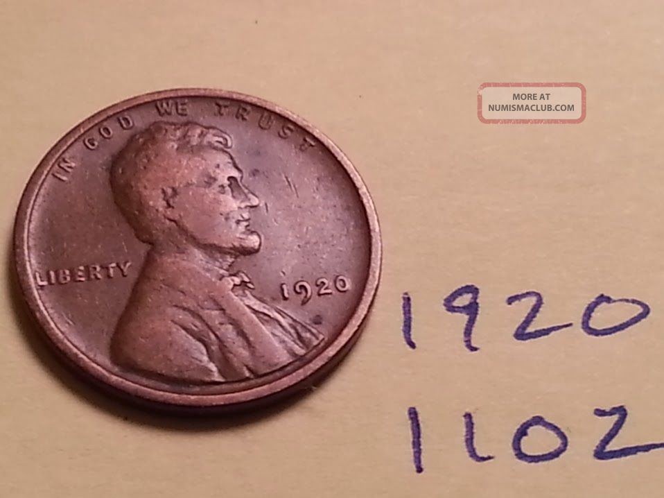 1920 Lincoln Cent Fine Detail Great Coin (1102) Wheat Back Penny