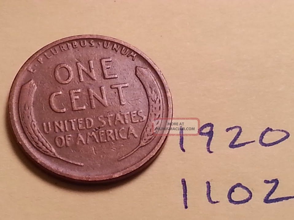 1920 Lincoln Cent Fine Detail Great Coin (1102) Wheat Back Penny