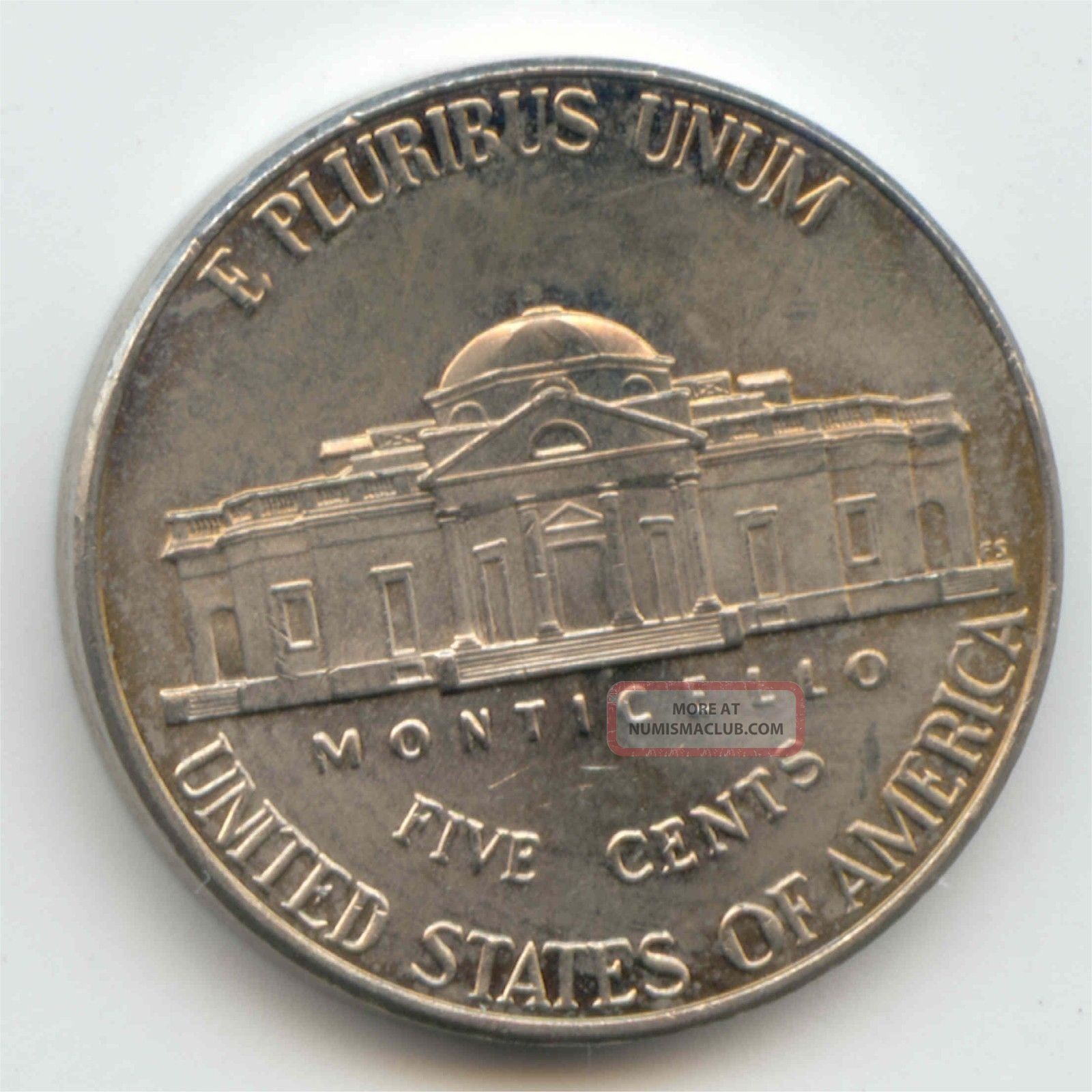 Usa 2011d American Nickel Five Cent Piece 5c 5 Cents Jefferson 2011 D ...