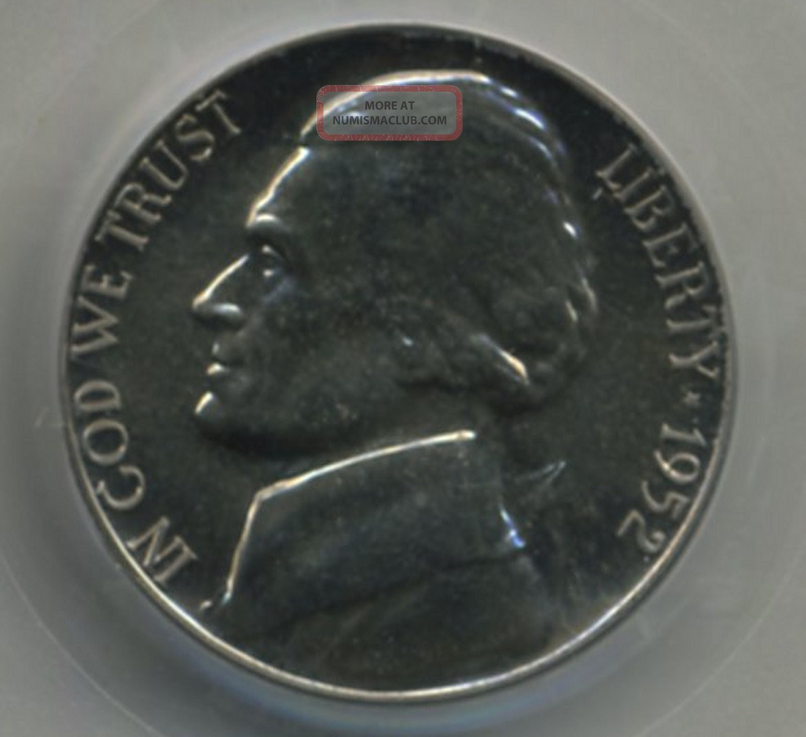 1952 5c Jefferson Nickel Pr65 Pcgs