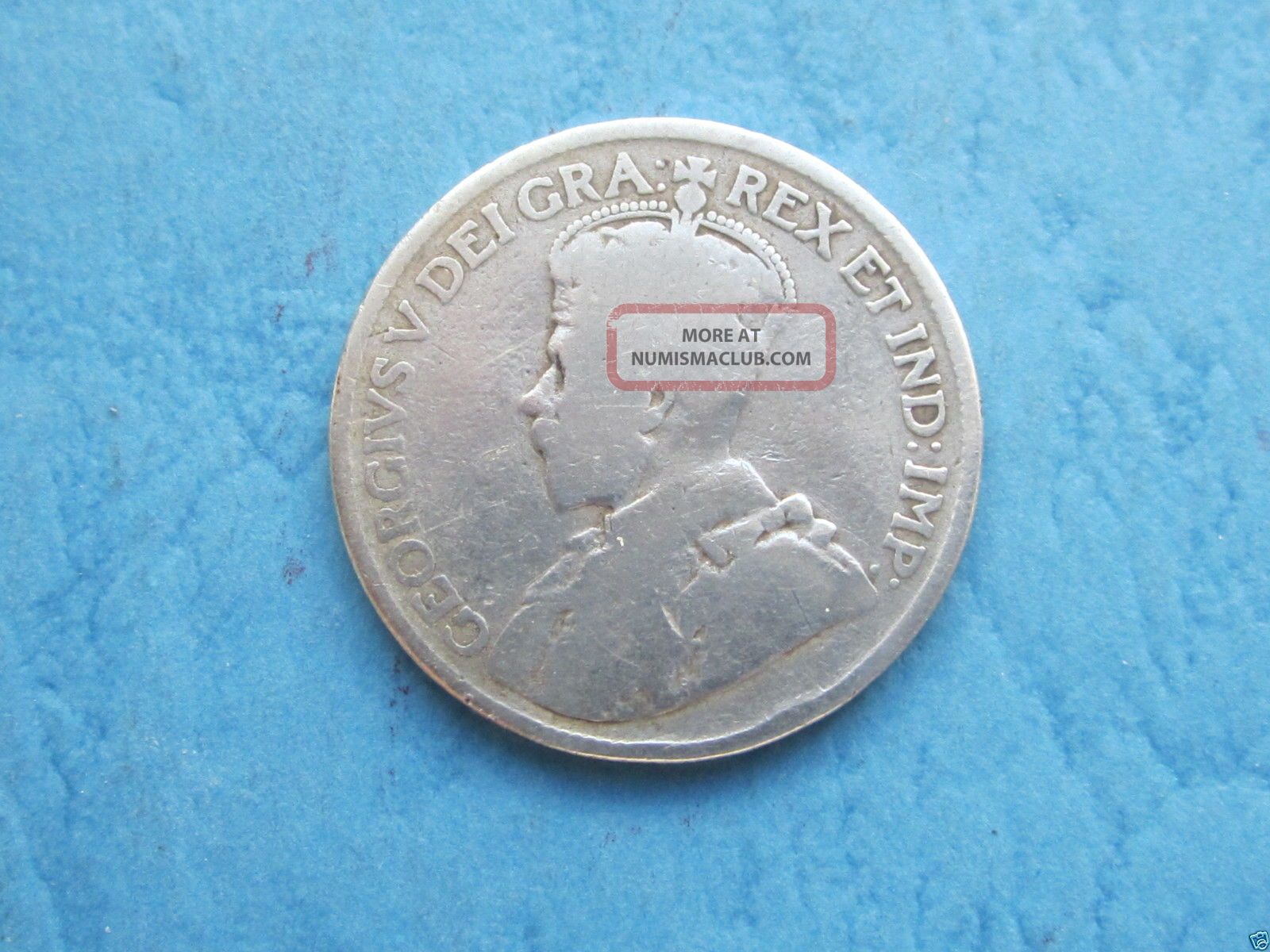 1919 Circulated Canadian Quarter (25c Silver Coin) 1063