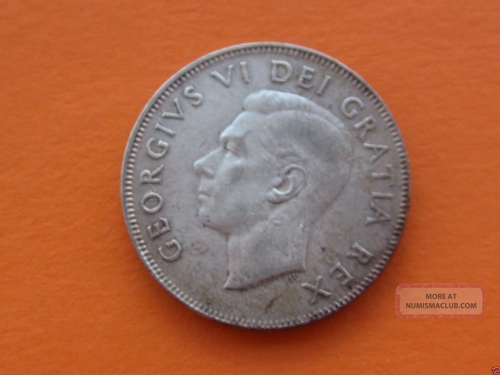 1951 Canadian 50c Silver Coin 1075