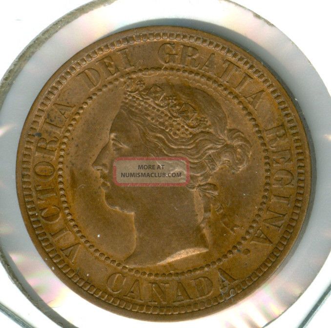 1888 Canada Large Cent Red Finest Graded State Very Rare.