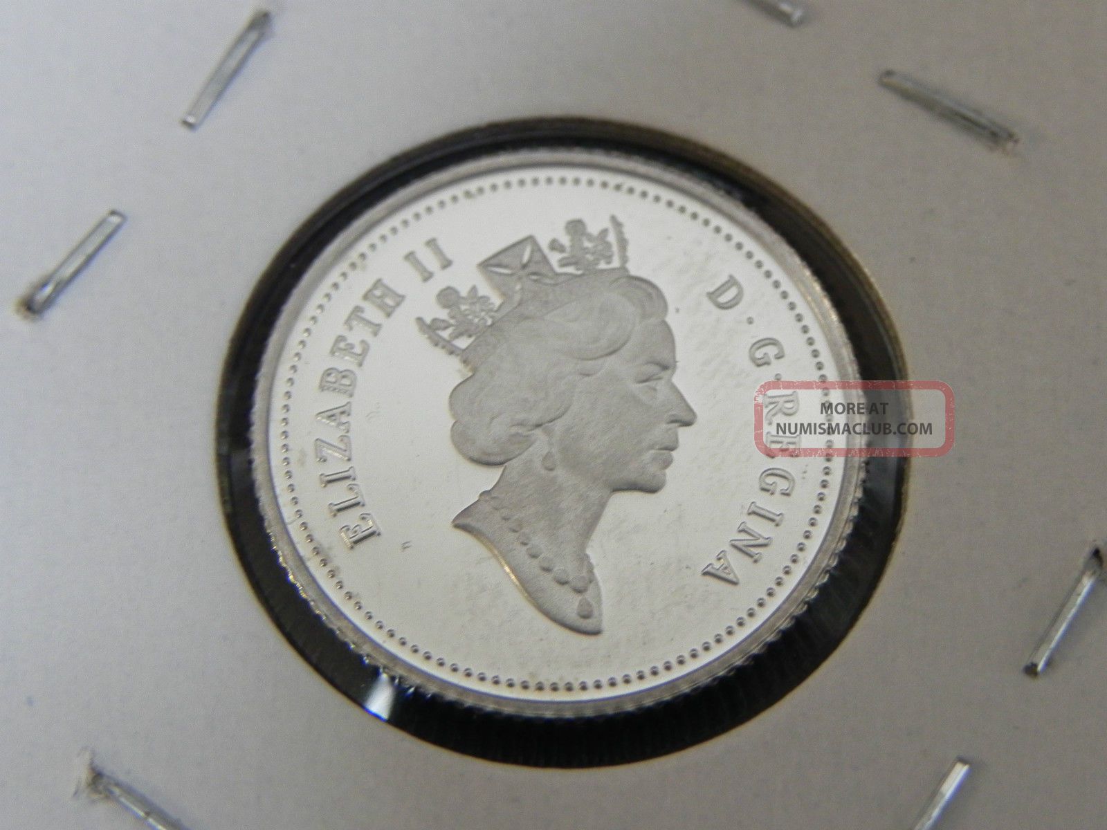 1990 Proof Unc Canadian Canada Bluenose Dime Ten 10 Cent