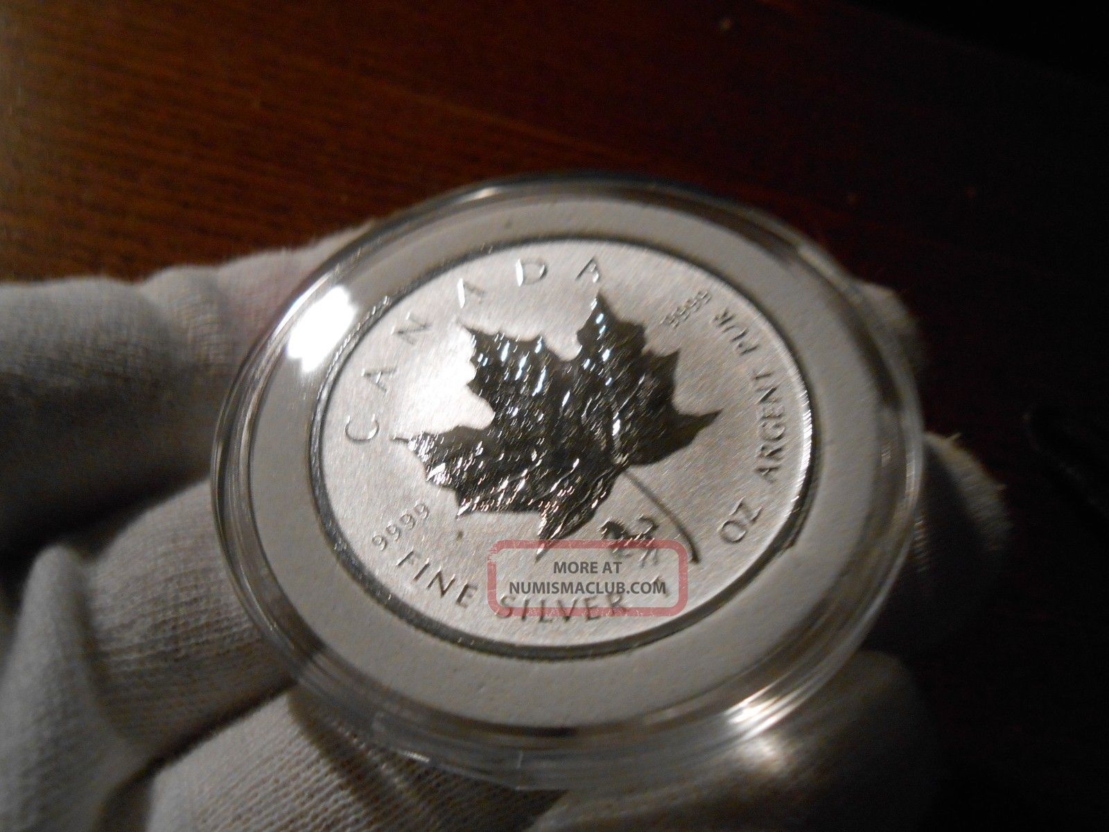 2014 Horse Privy Canadian Silver Maple Leaf (reverse Proof)