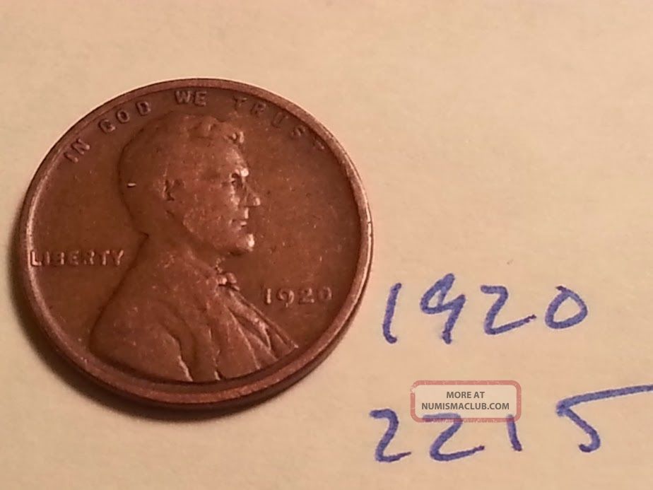 1920 Lincoln Cent Fine Detail Great Coin (2215) Wheat Back Penny