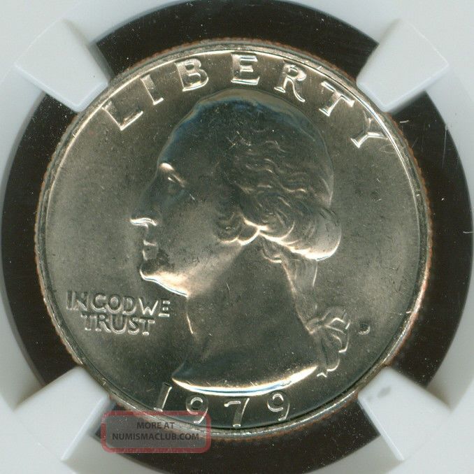 1979 - D Washington Quarter Ngc Ms67 Pq Finest Registry