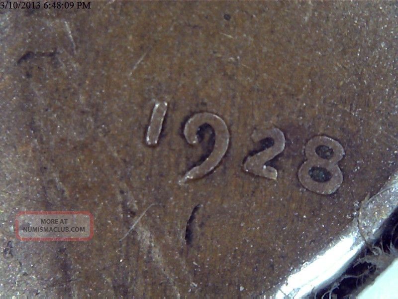 1928 P Lincoln Small Cent Wheat Back