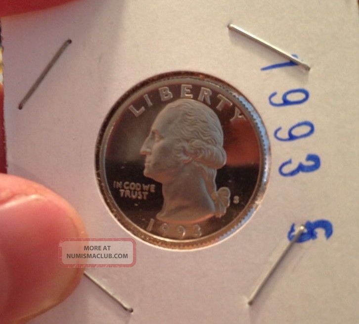 1993 S Proof Quarter (slightly Imperfect) Ultra