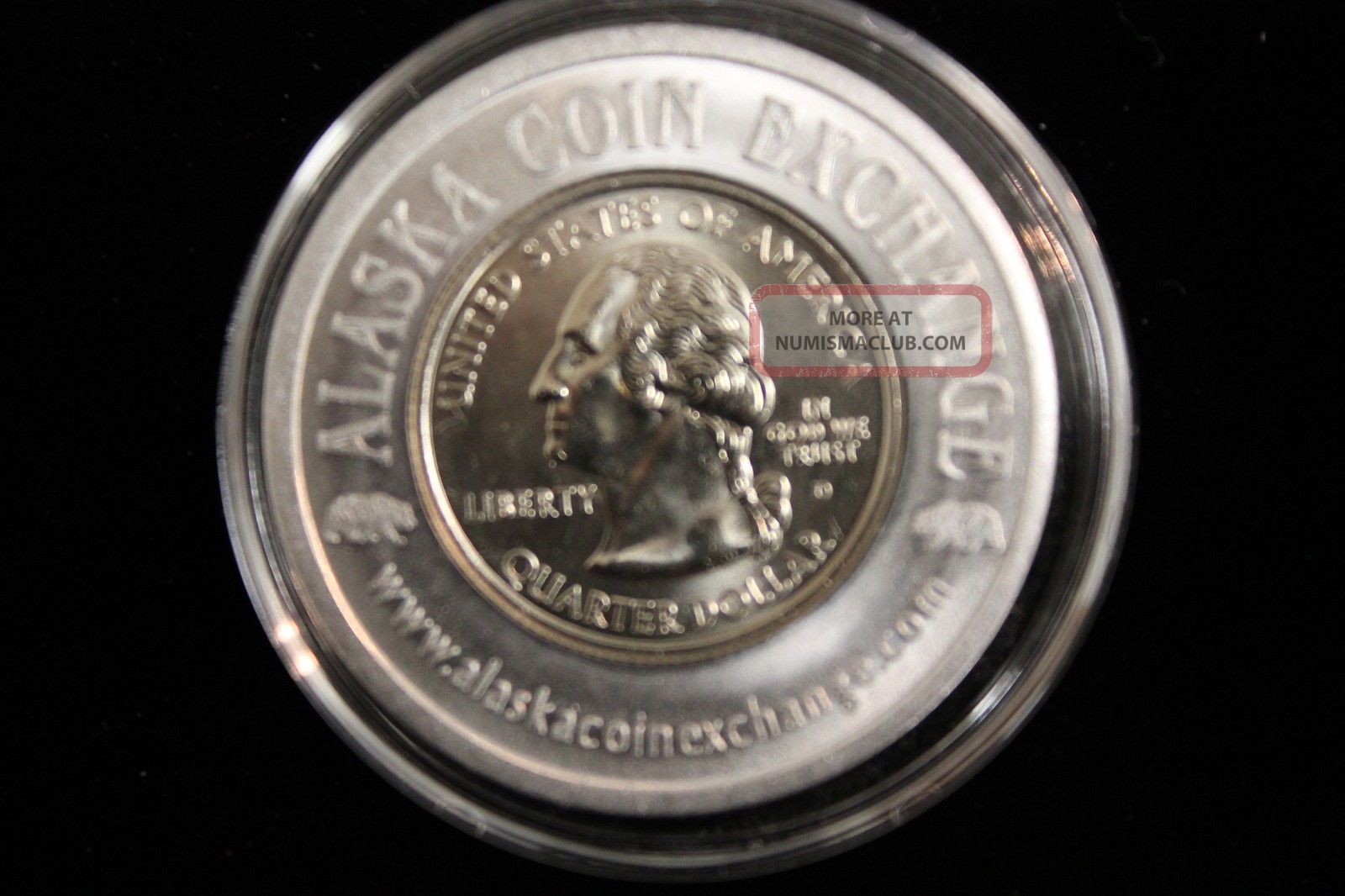 2008 Encapsulated Incased Alaska D State Quarter, Uncirculated State Coin