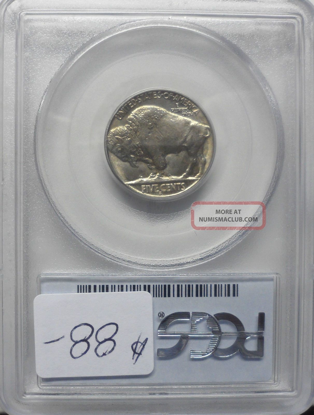 1937 - S Buffalo Nickel Pcgs Ms 65