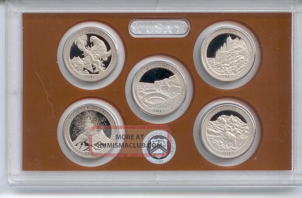 2012 - S Us Proof Clad America The Quarters