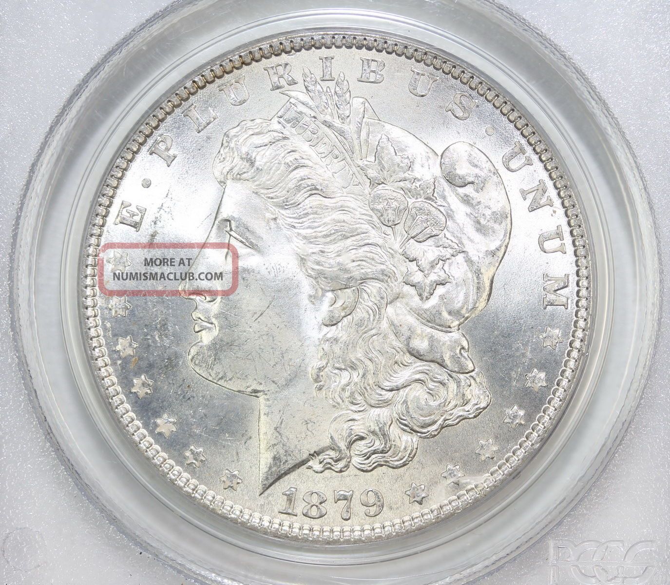 1879 Morgan Silver Dollar Ms 63 Pcgs 6488 1879-morgan-silver-dollar-ms-63-pcgs-6488