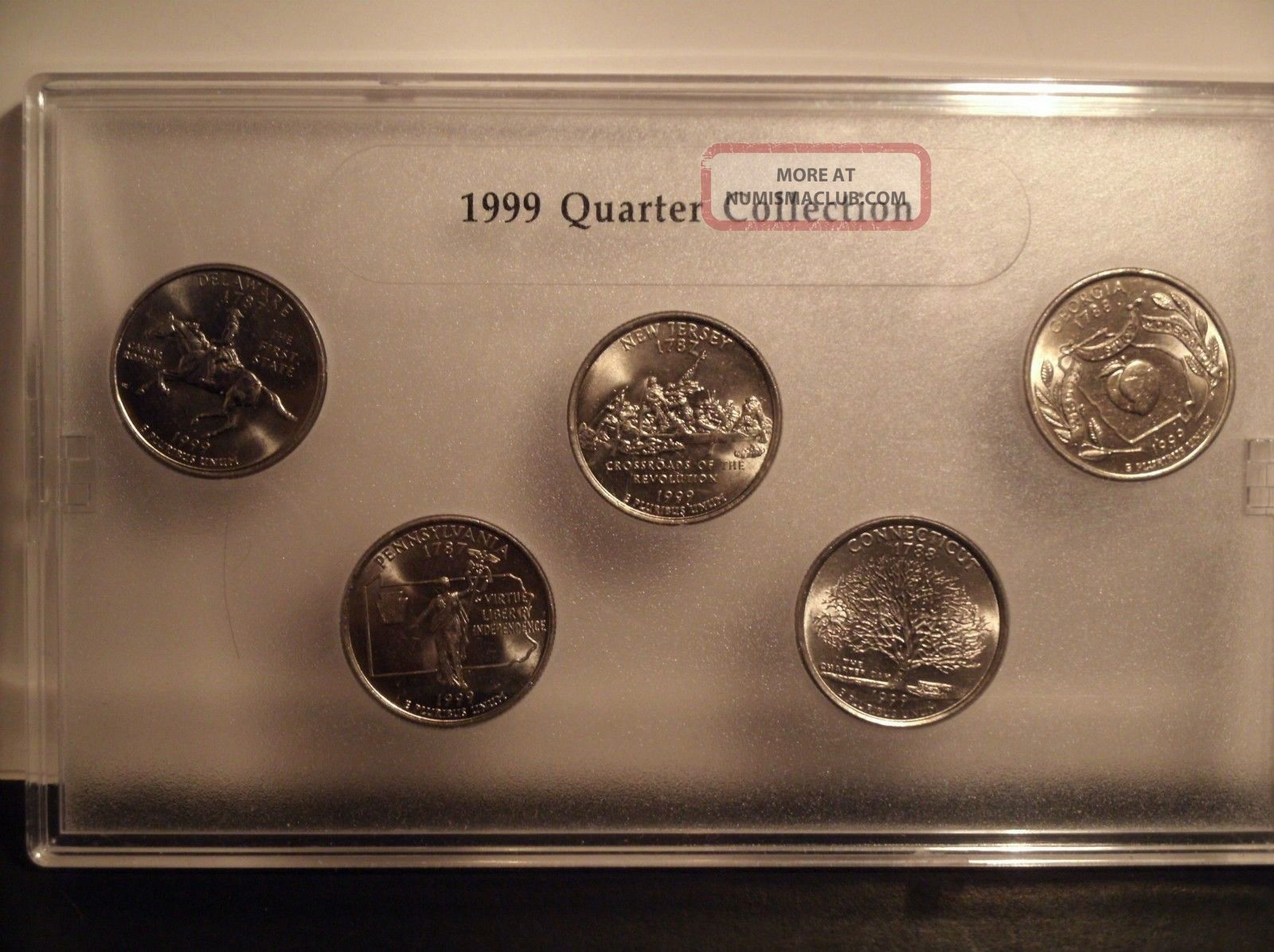 1999 P Quarters Platinum Layered, With/coa, Box