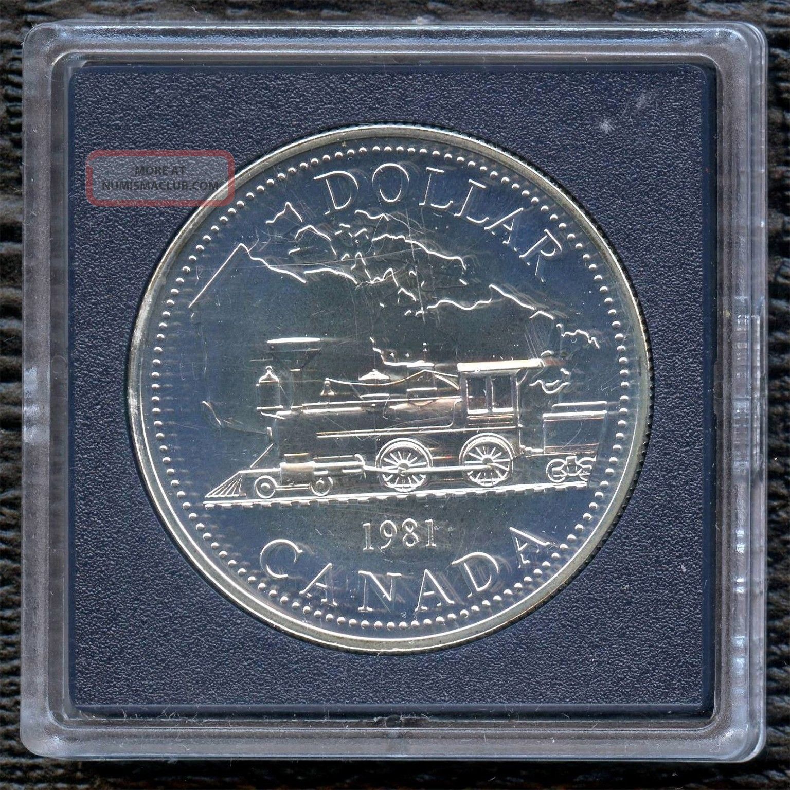 1981 Canada Uncirculated Silver Dollar Coin (23. 3 Grams. 500 Silver ...