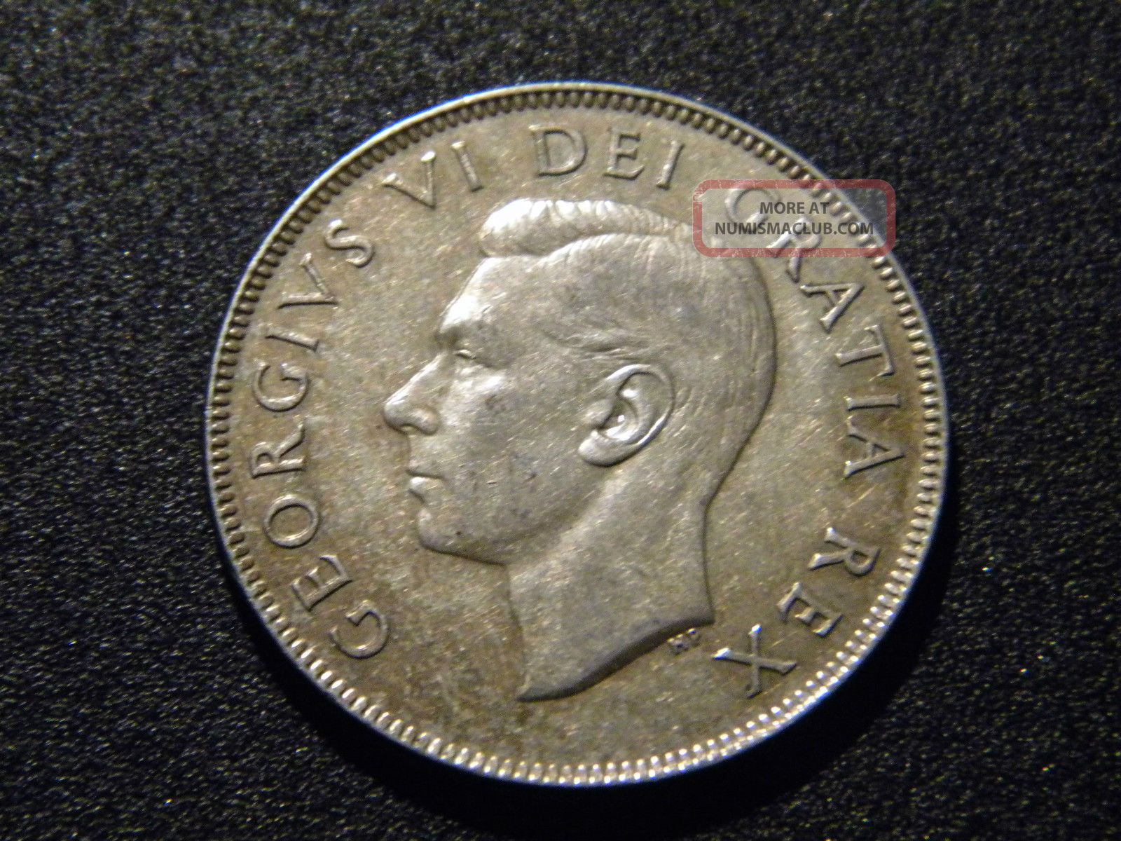 1951 Canadian Fifty Cents - 50 Georges Vi Silver Coin