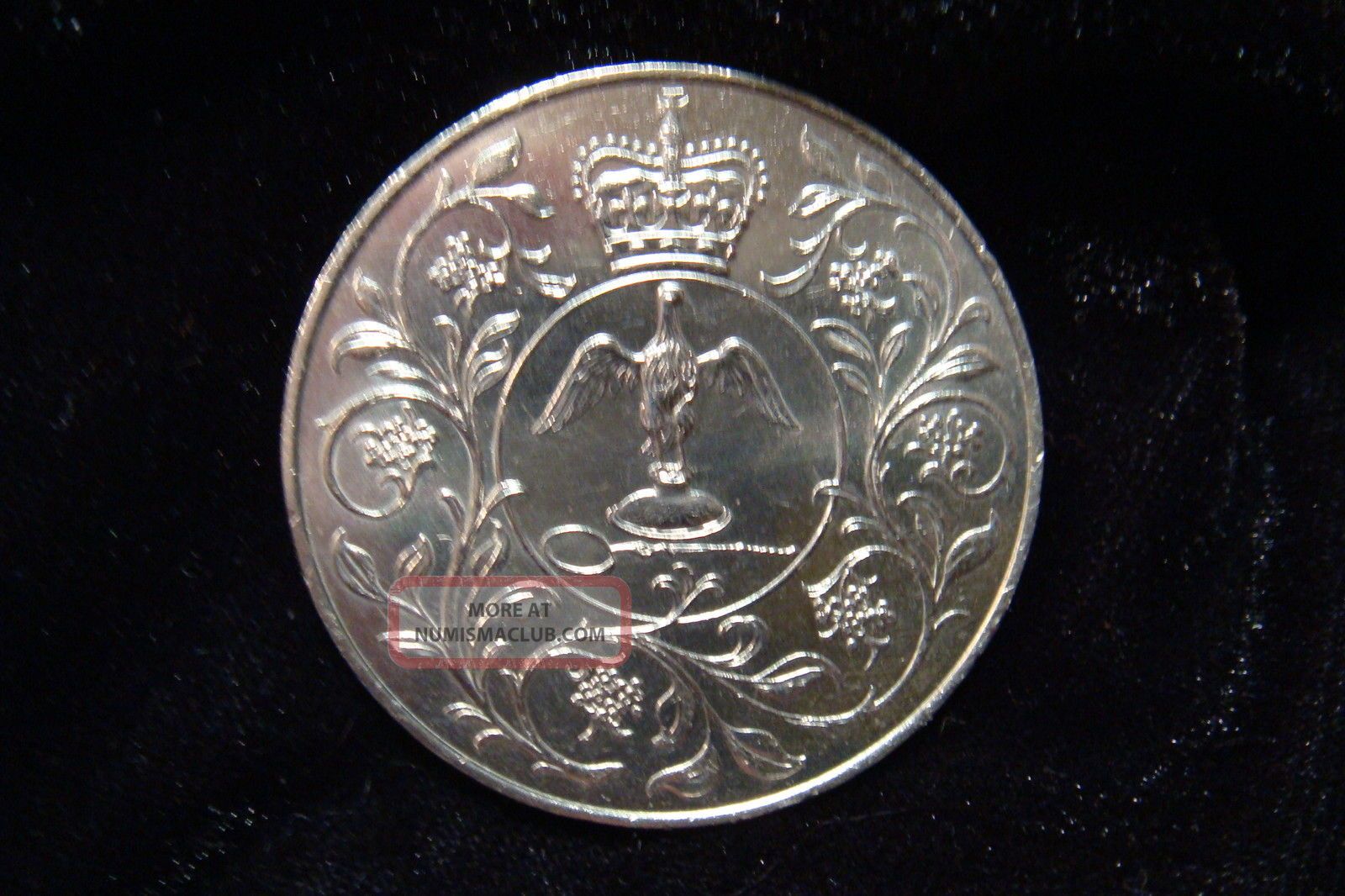 Great Britain 25 Pence 1977 Silver Jubilee Of Reign Queen Elizabeth Ii