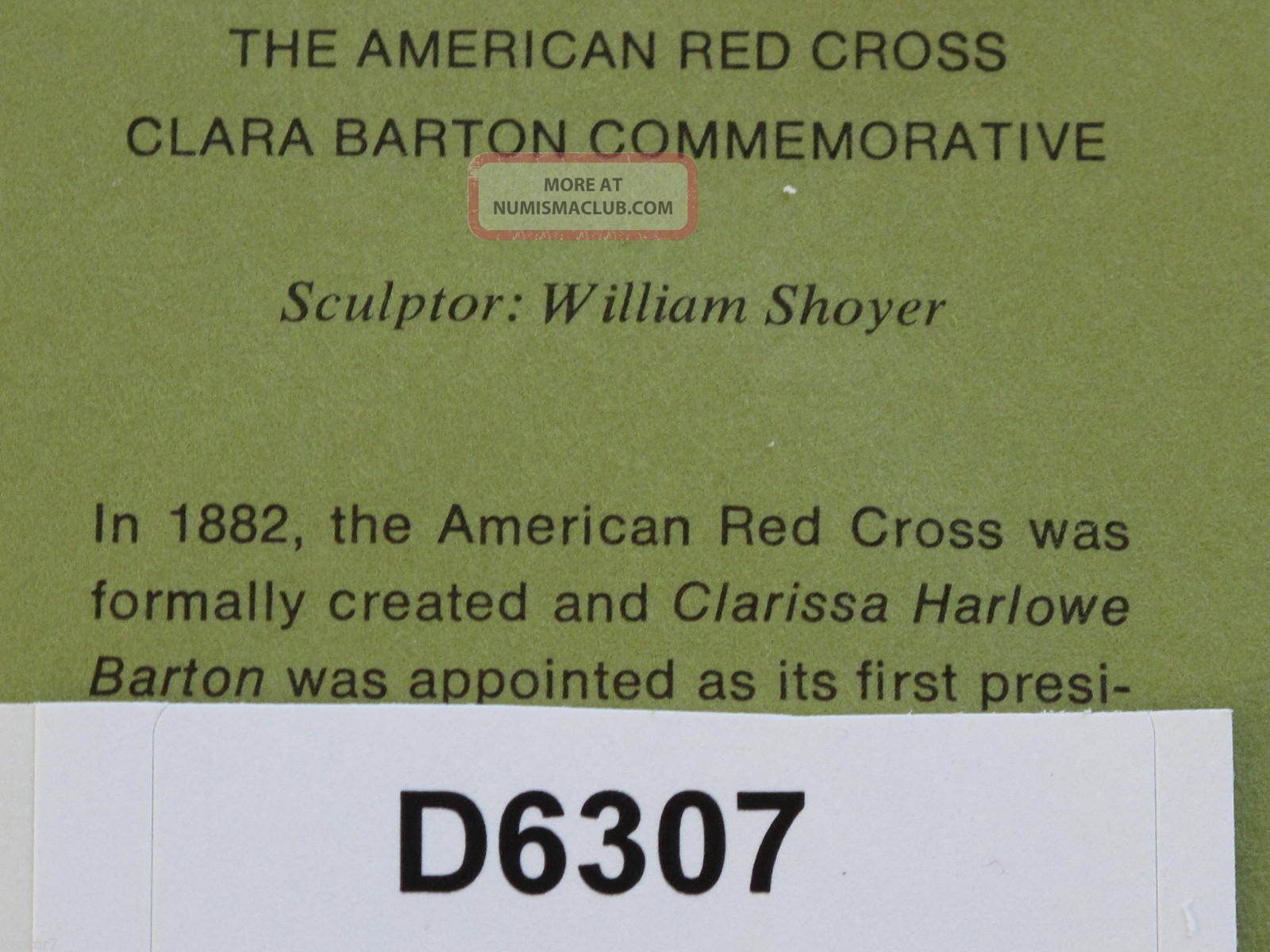 American Red Cross Clara Barton Solid Bronze Medal Franklin D6307