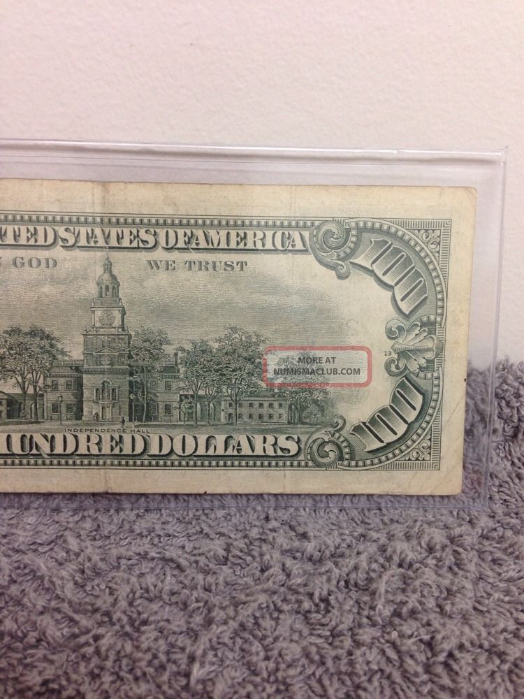 Hot 1969 Series C 100$ Old Style Bill Serial B29158390a