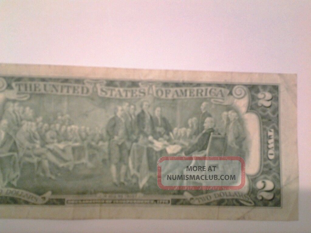 1976 United States Treasury $2 Dollar Bill 82