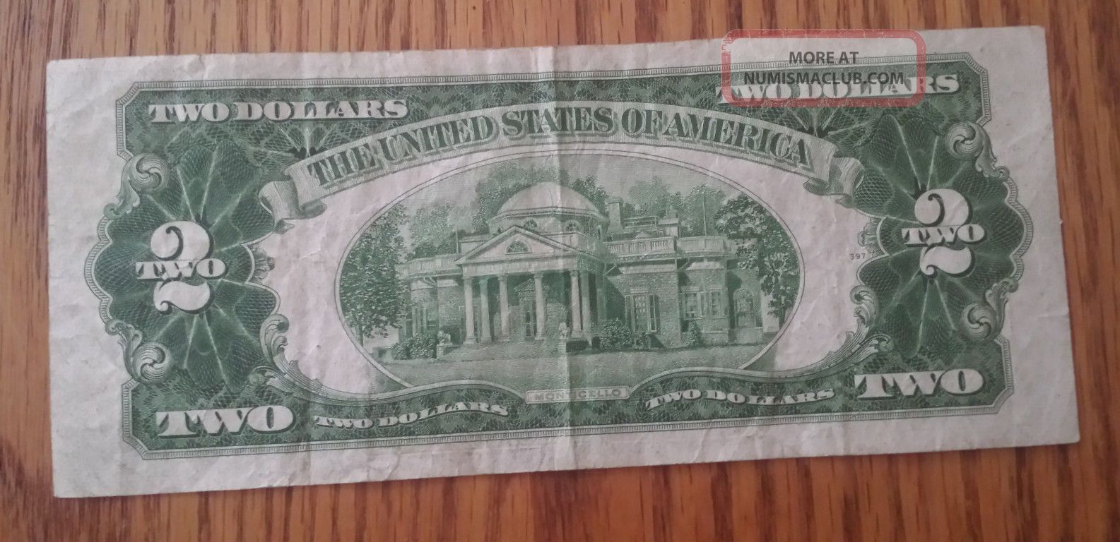 1953 A $2 Two Dollars Star United States Replacement Note
