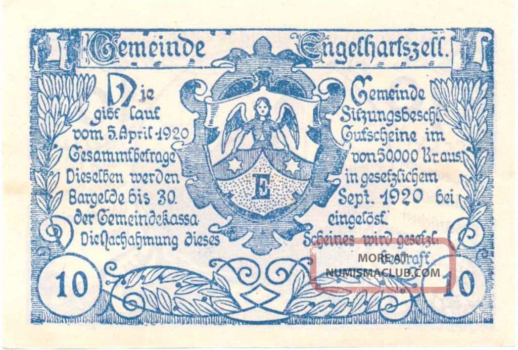 1920 Austria Ten Heller Banknote That Is Choice Uncirculated