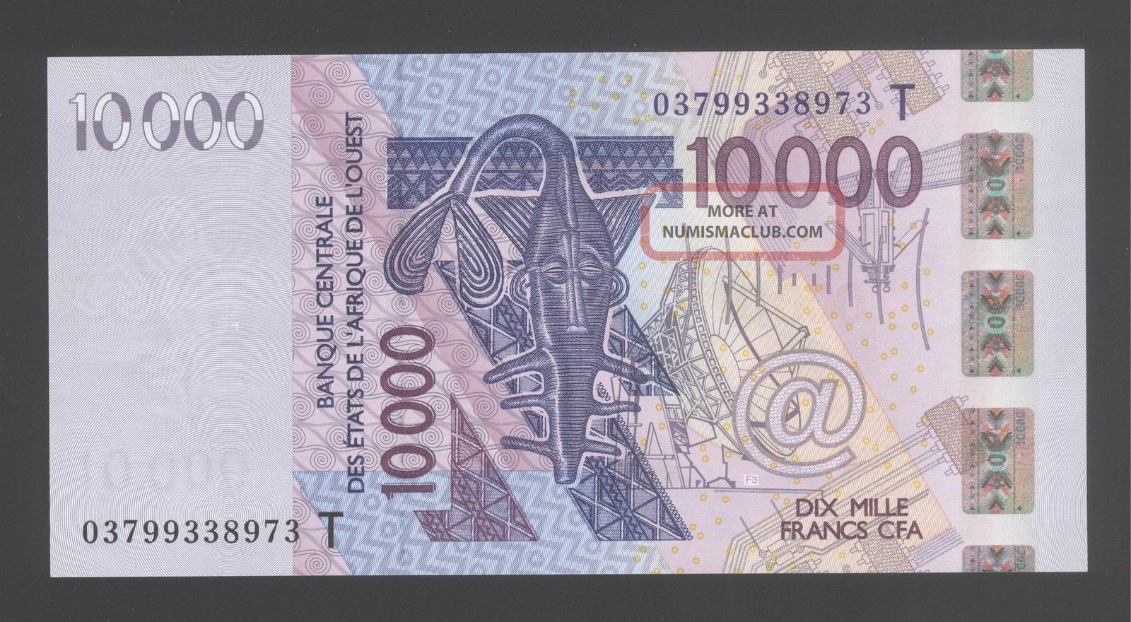 Togo 10000 Francs 2003 Unc P. 818t