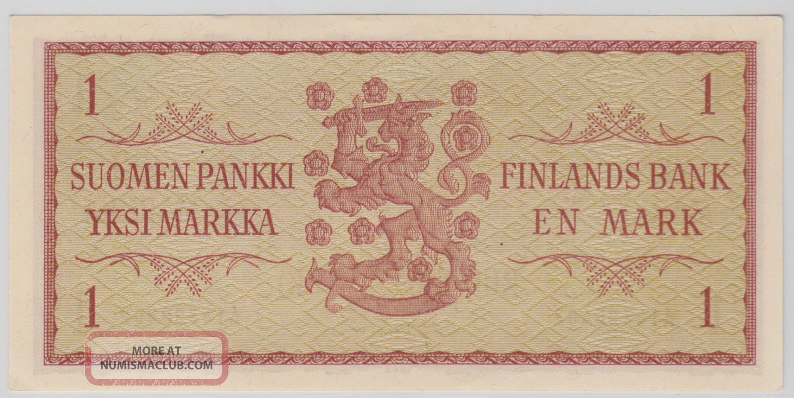 Finland - Suomen Pankki - Finlands Bank 1963 Dated Issue 1 Markka - Pick 98