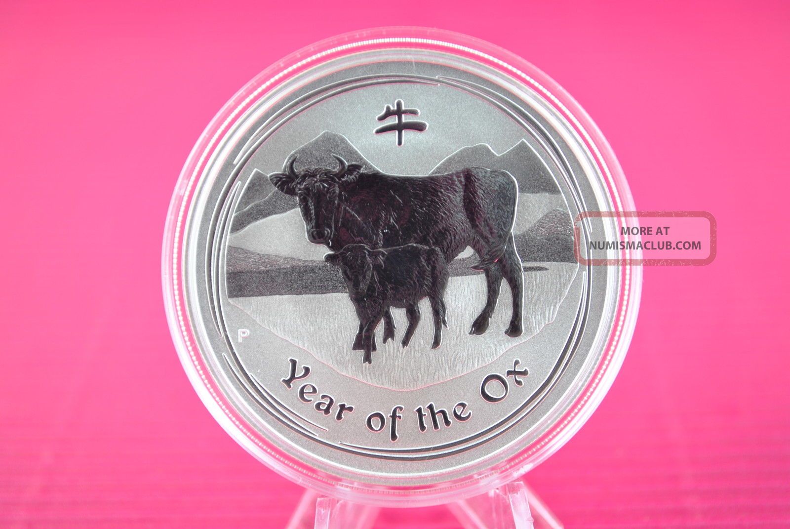 2009 1 Oz Silver Australian Lunar Year Of The Ox Coin Cond.