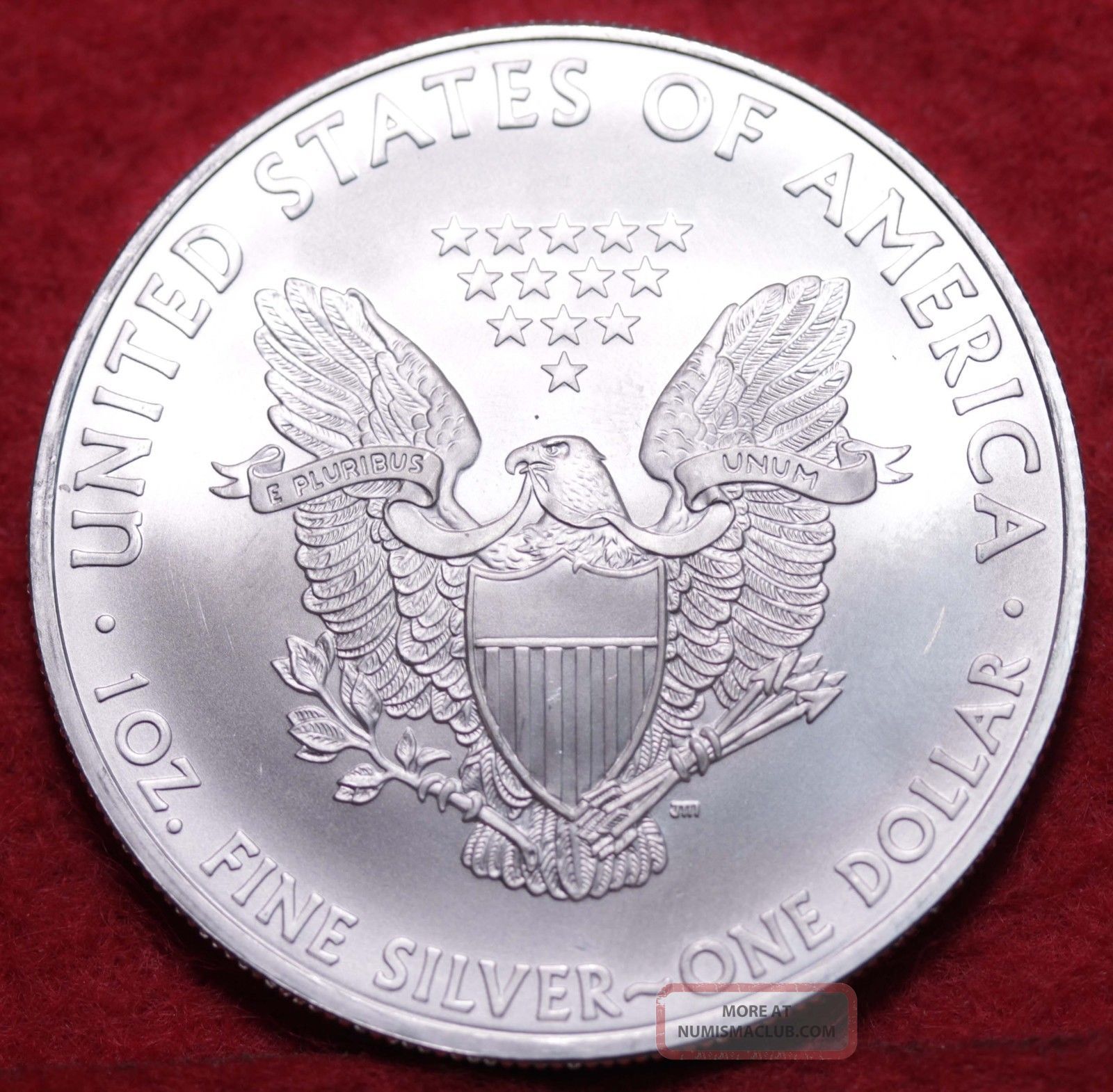 Uncirculated 2008 Silver American Eagle Dollar S/h
