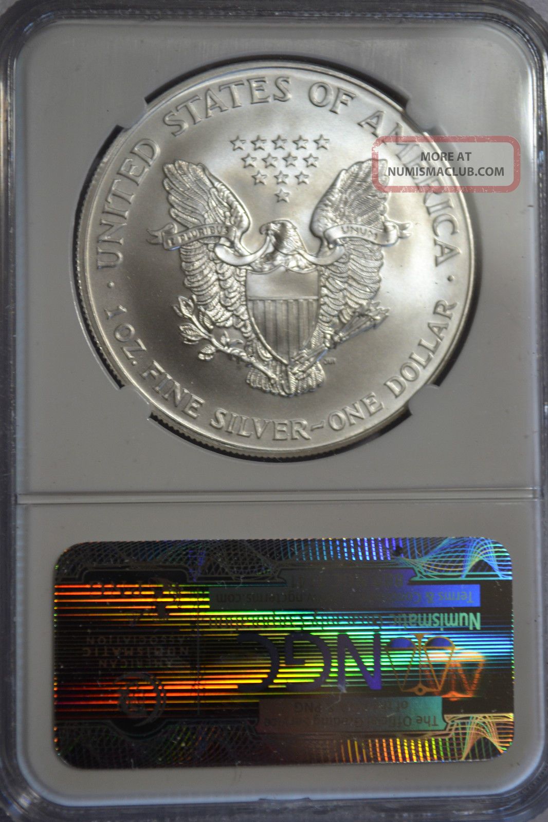 2002 Silver American Eagle Ngc Ms69