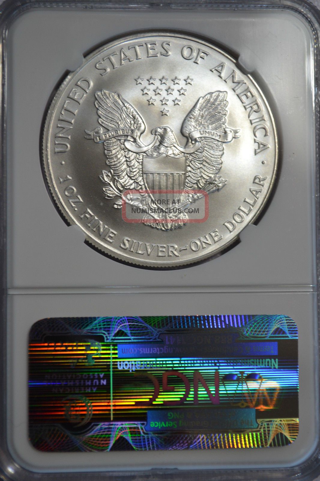 2002 Silver American Eagle Ngc Ms69