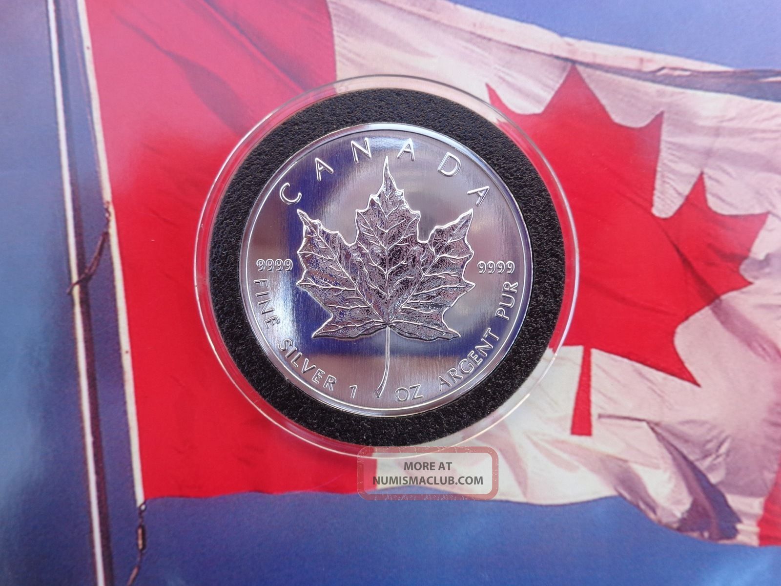1993 Canadian Maple Leaf Coin. 9999 Fine Silver