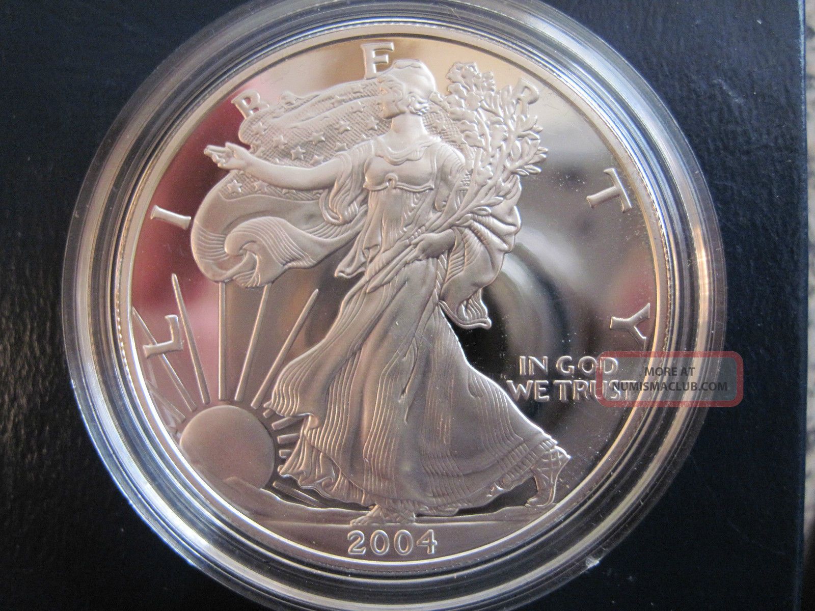 2004 W 1 Oz Proof Silver American Eagle, Packaging