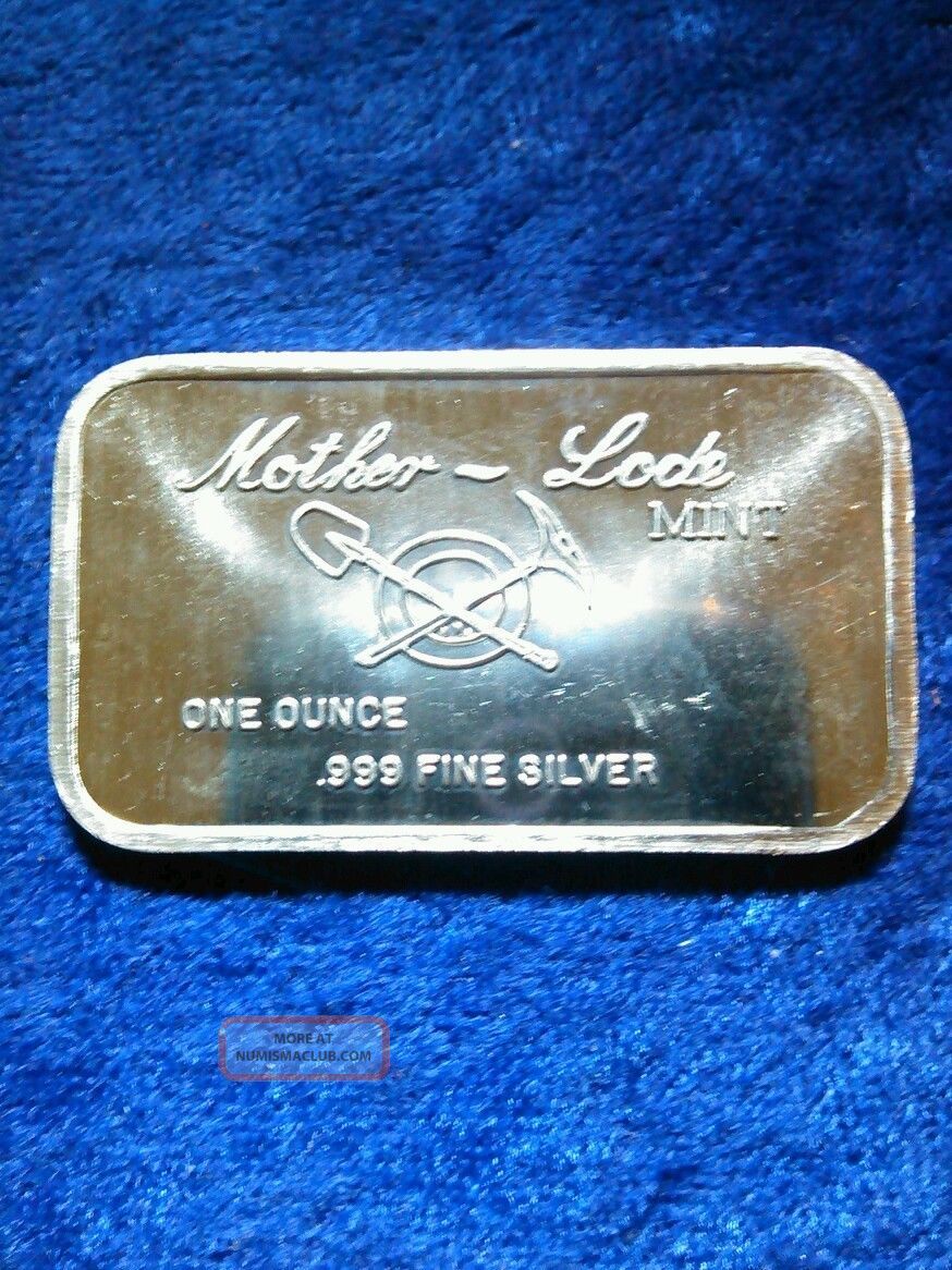 1973 Israel 25th Anniversary 1 Oz. 999 Silver Art Bar, Mother Lode