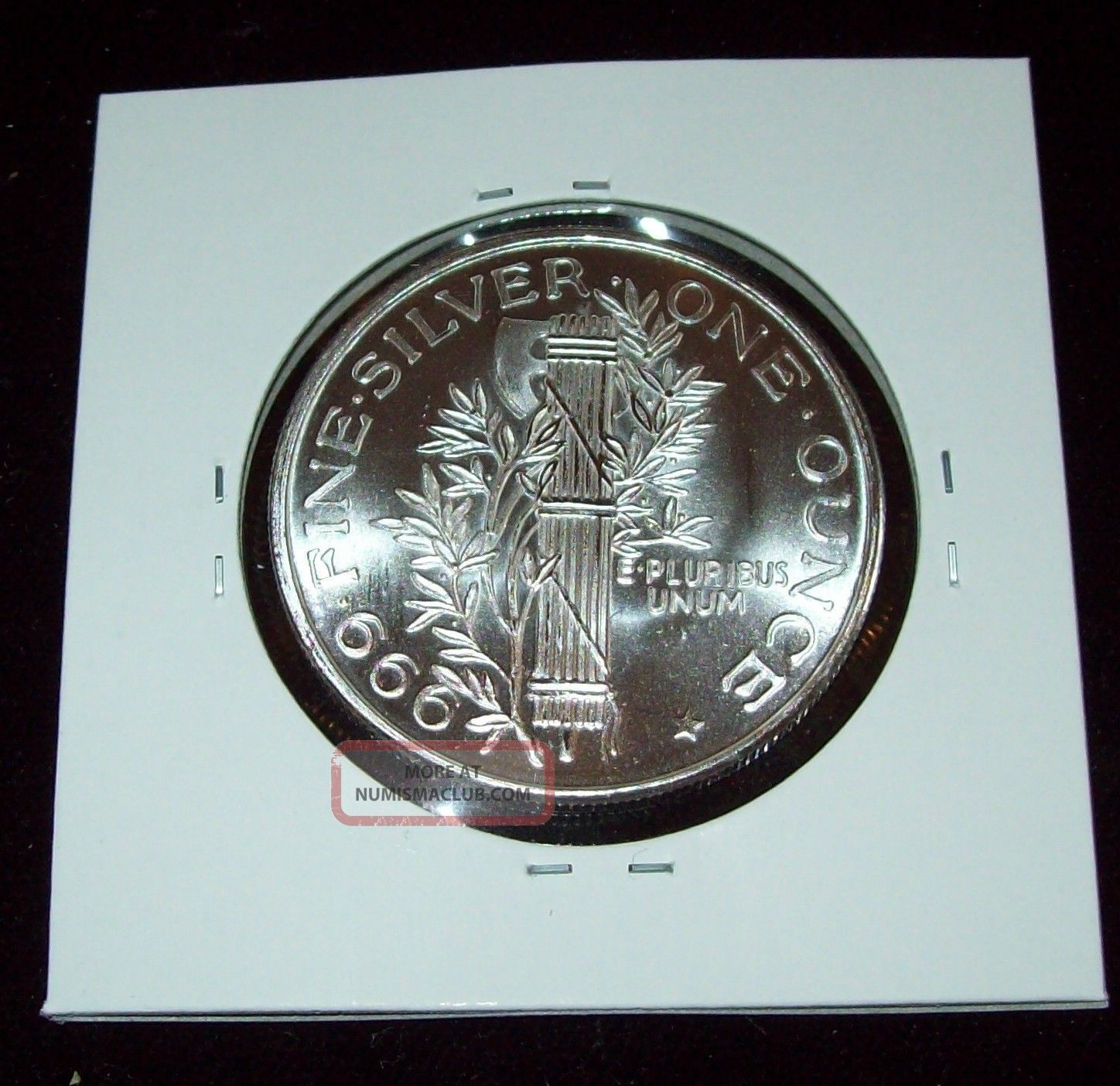 Winged Liberty 1 Troy Oz. . 999 Fine Silver Round One Ounce Bullion ...