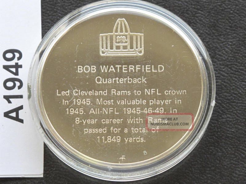 Bob Waterfield Pro Football Immortals Silver A1949