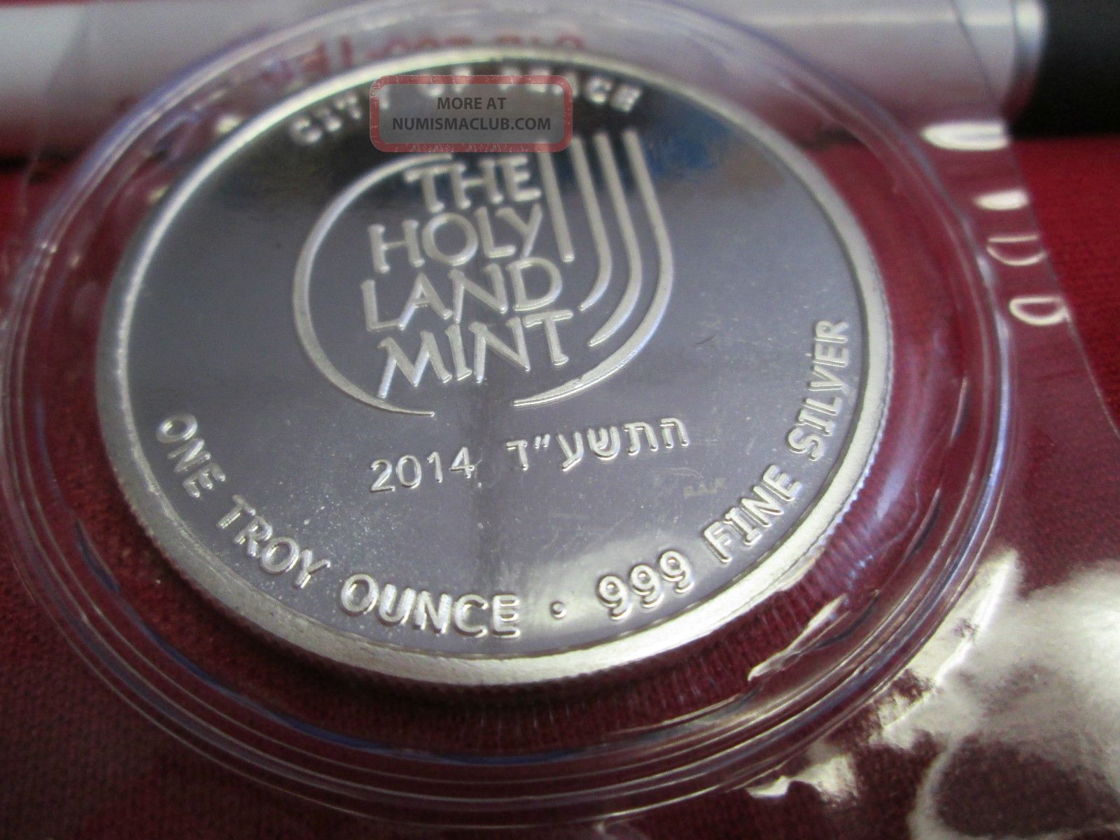 1 Oz. 999 Fine Silver Bullion Coin City Of Peace Jerusalem Holy Land
