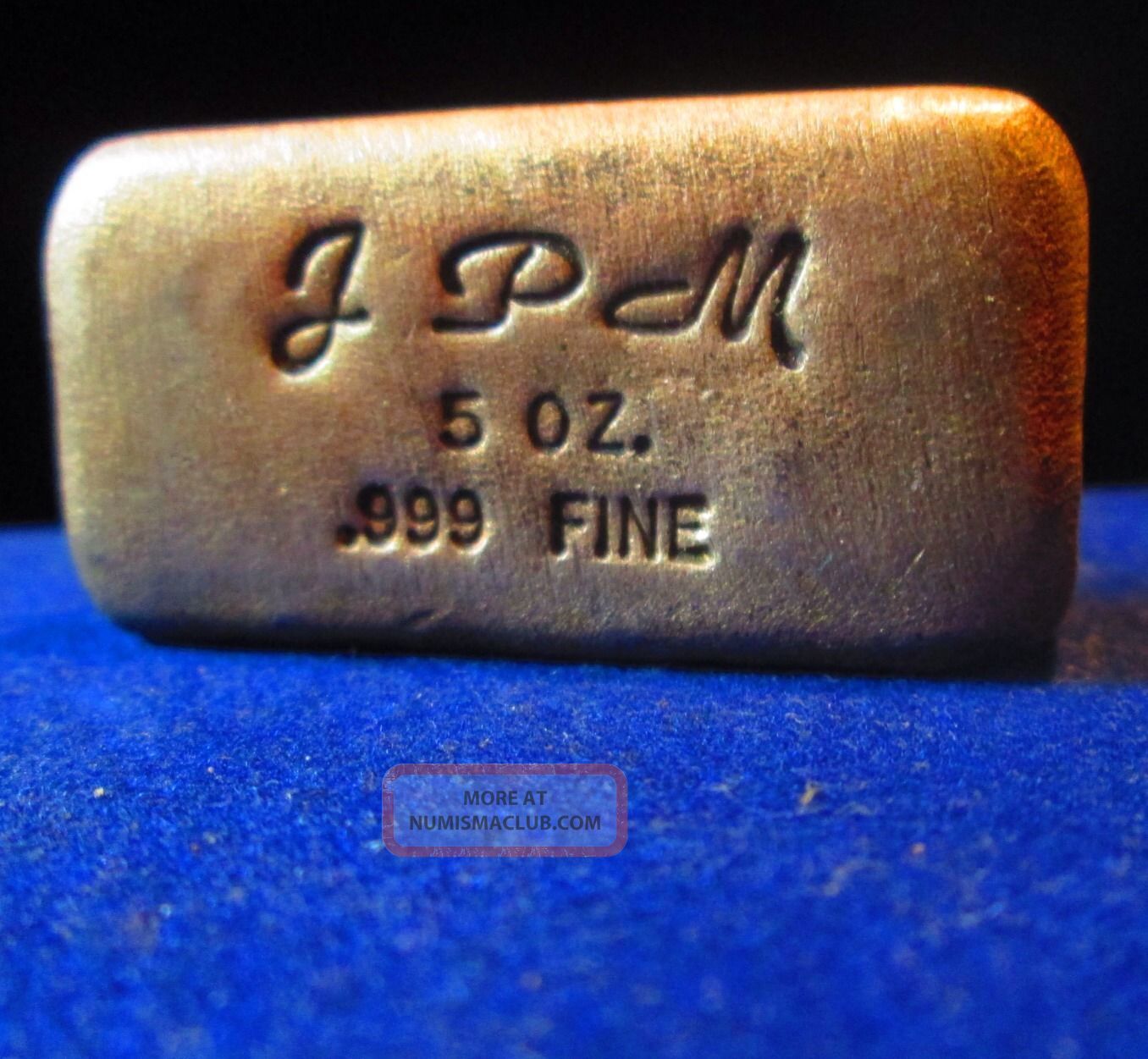 Jackson Precious Metals 5 Oz. 999 Silver Bar Vintage & Sweet Old Pour ...