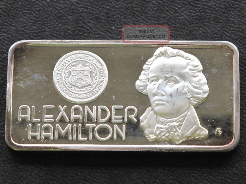 Alexander Hamilton Silver Art Bar Hamilton A7509