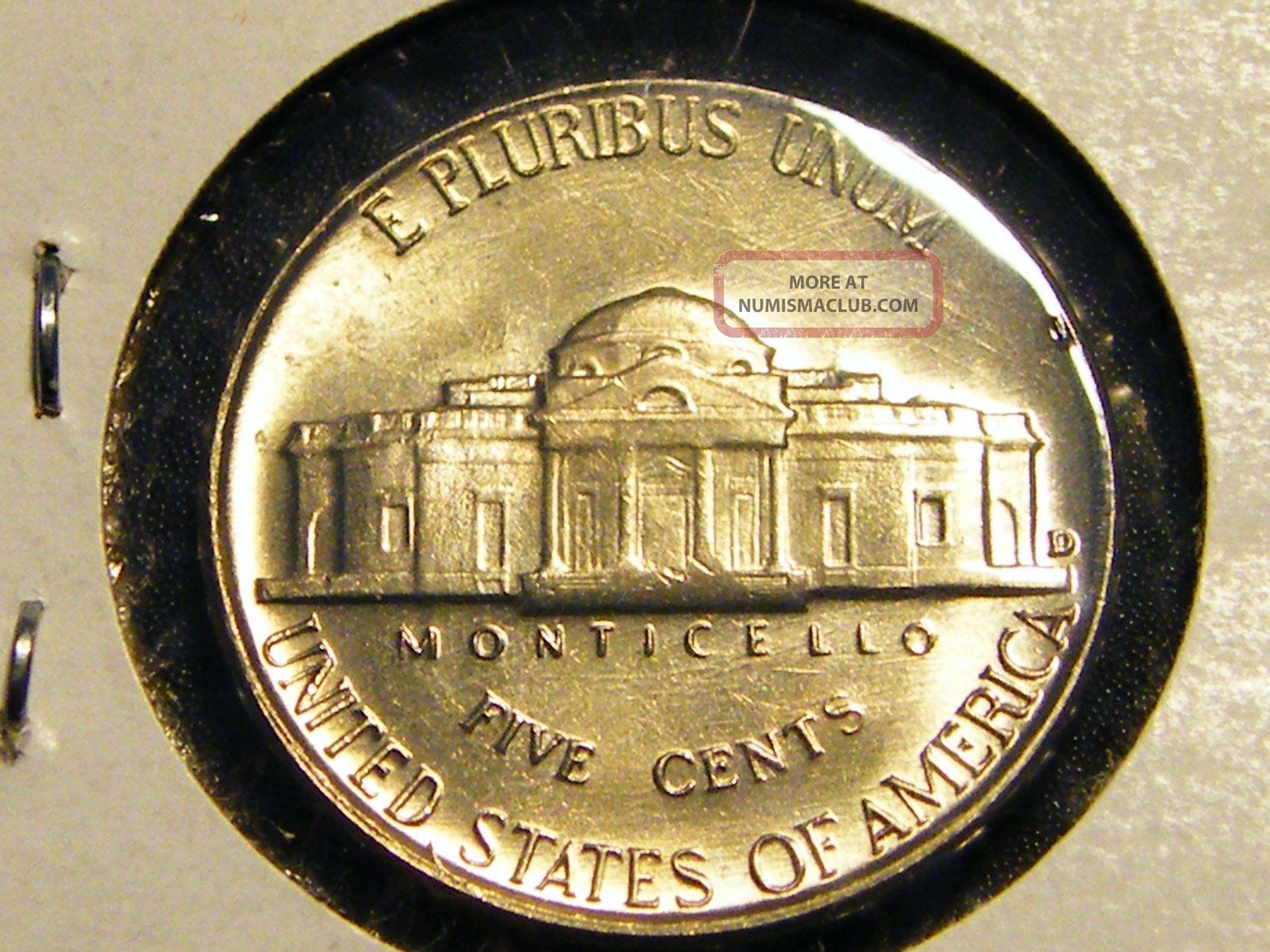 1958 - D Jefferson Nickel - Bu