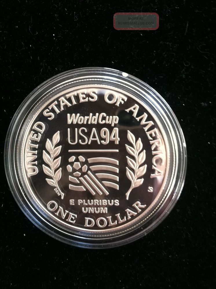 1994 World Cup Usa Silver Dollar Proof Coin Commemorative