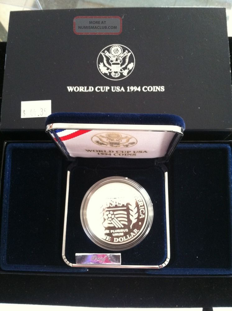 1994 World Cup Usa Silver Dollar Proof Coin Commemorative